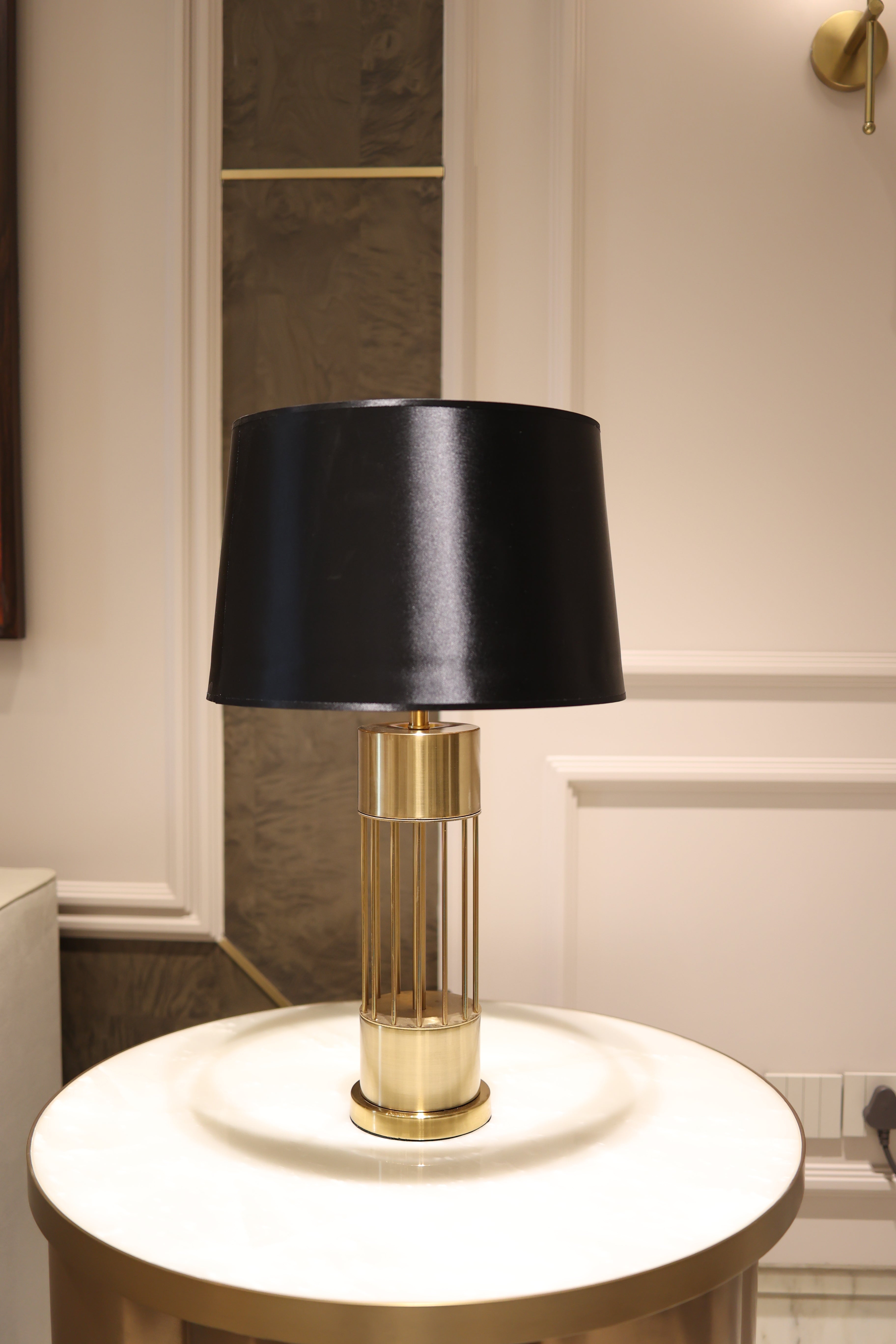 Hector Black & Gold Table Lamp – stylivingindia