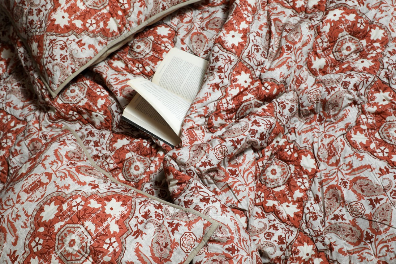 Morocco Rust Quilt Set – stylivingindia